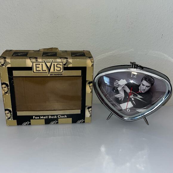 Vandor | Accents | Elvis Presley Fan Mail Desk Alarm Clock Vandor The ...